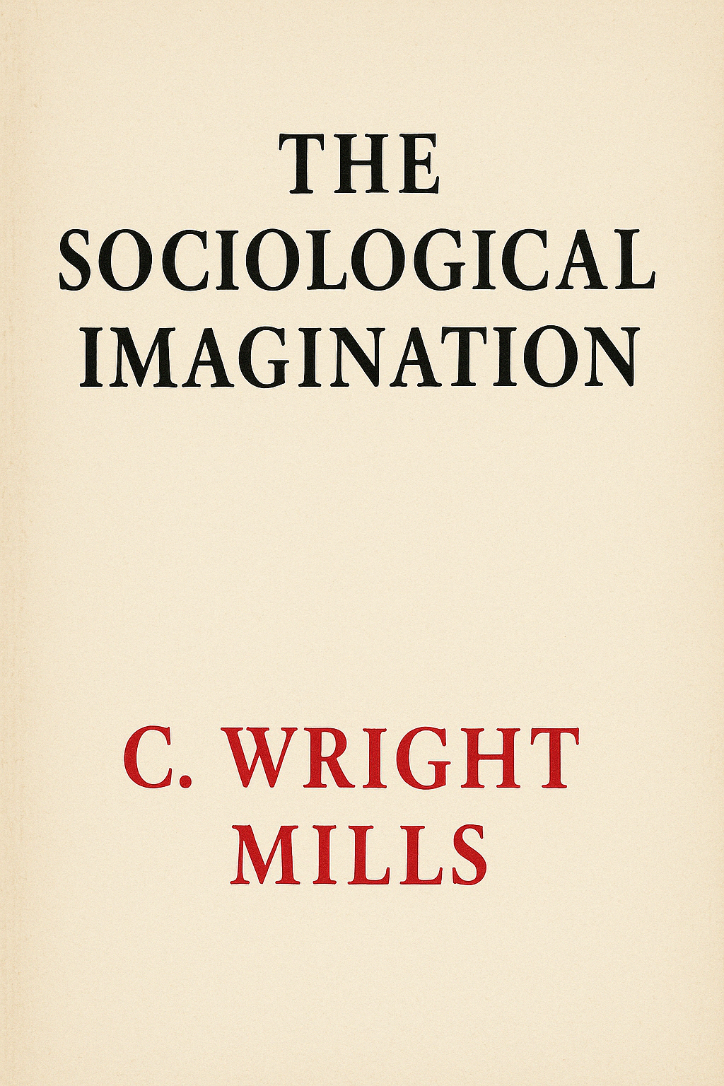 The Sociological Imagination - C. Wright Mills (1959): Book Summary ...